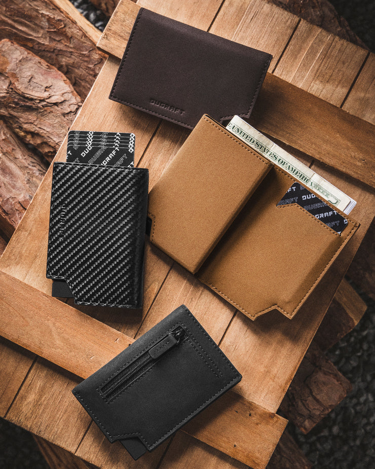 DC302- New Patented Slider Mechanism Bifold Wallet with Banknote Pocke ...