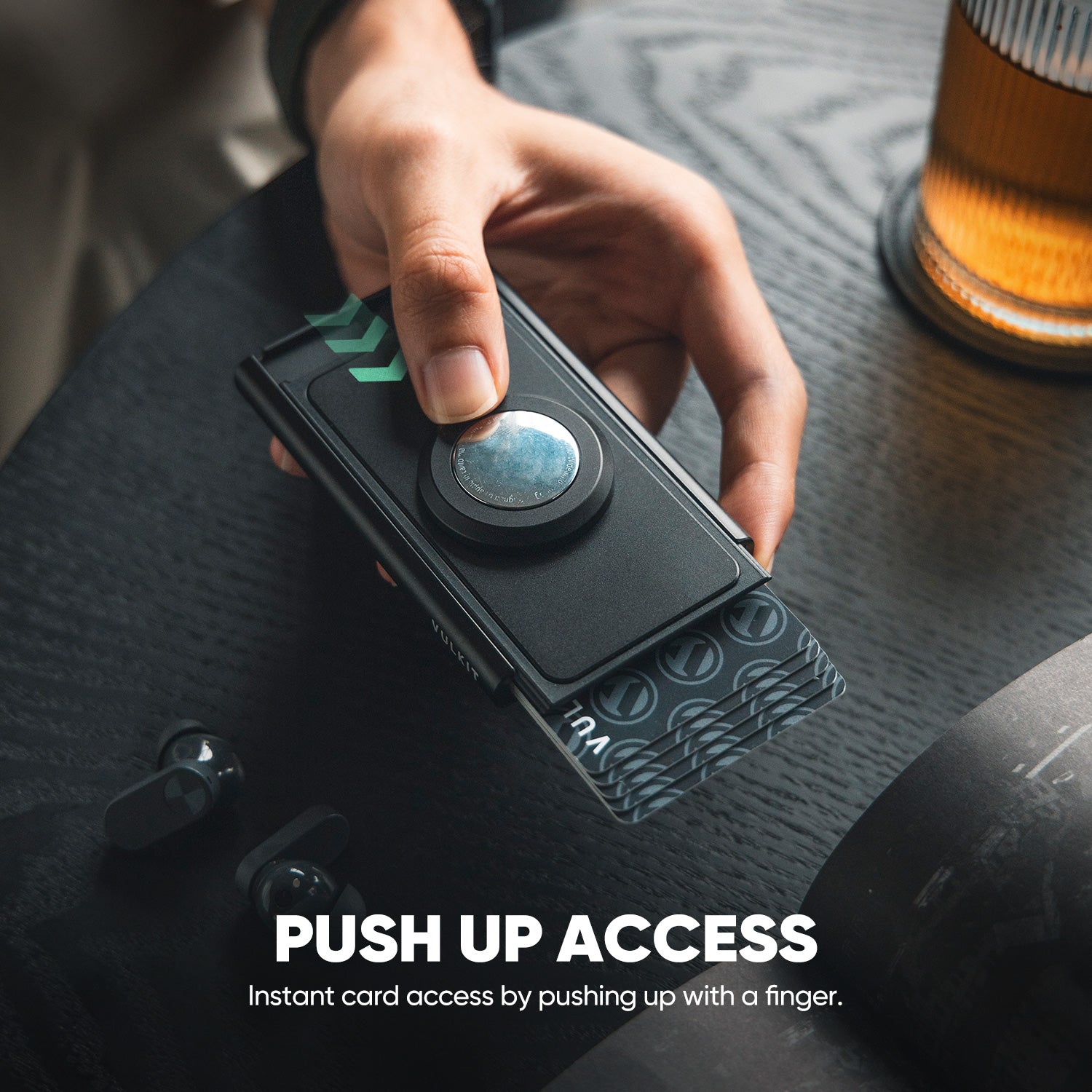 VC500ATC- Push Up Card Holder With Money Clip – VULKIT