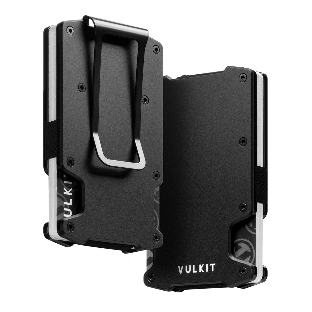 VCL400- AirTag Minimalist Slim Wallet For Men with Money Clip – VULKIT