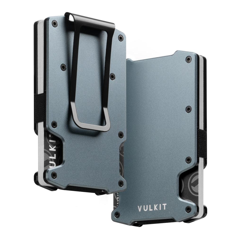 VCL400- AirTag Minimalist Slim Wallet For Men with Money Clip – VULKIT