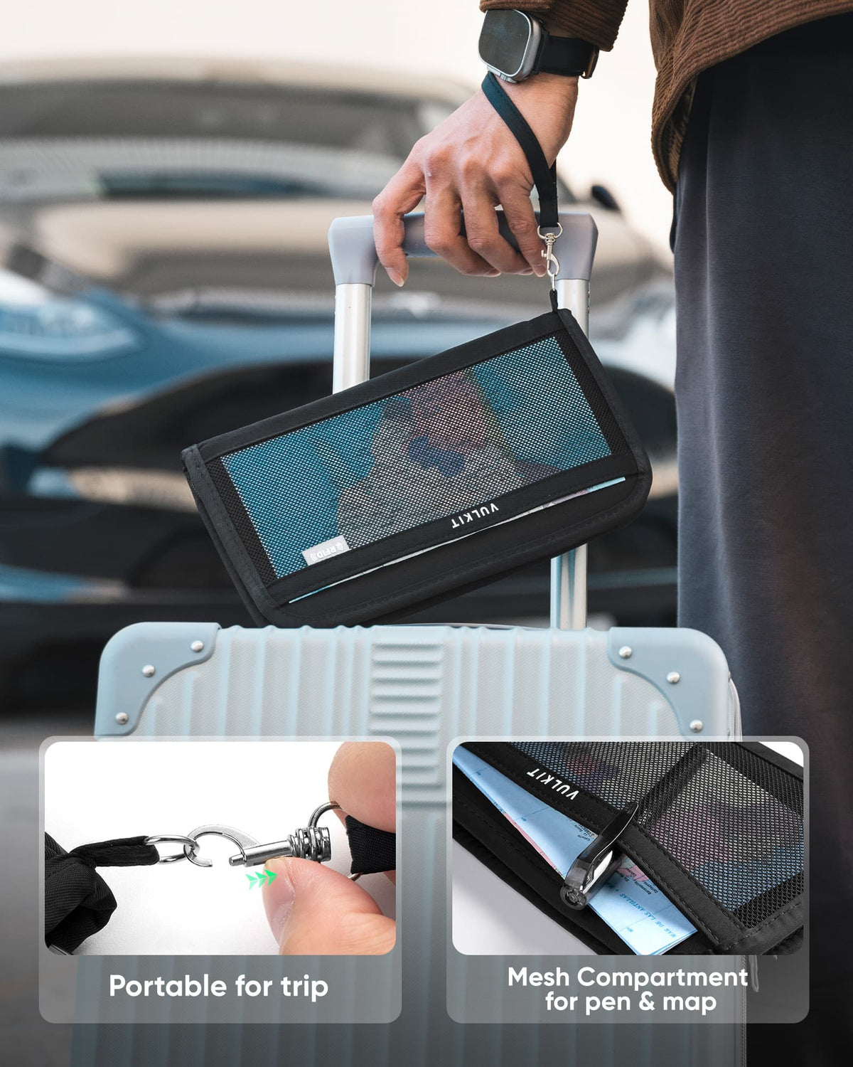 VPW106 - Family Passport Holder, RFID Blocking , Travel Card Organizer ...