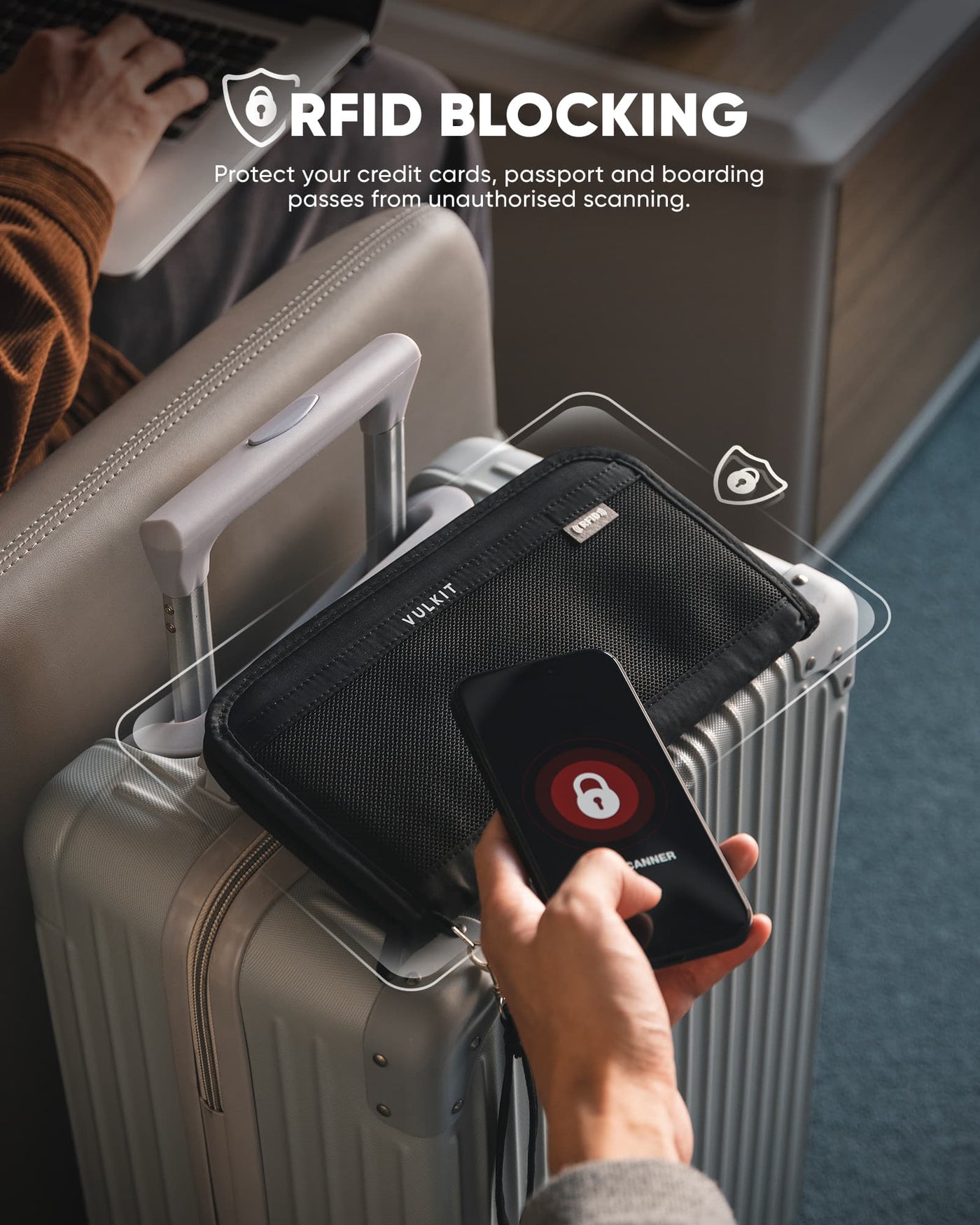 VPW106 - Family Passport Holder, RFID Blocking , Travel Card Organizer ...