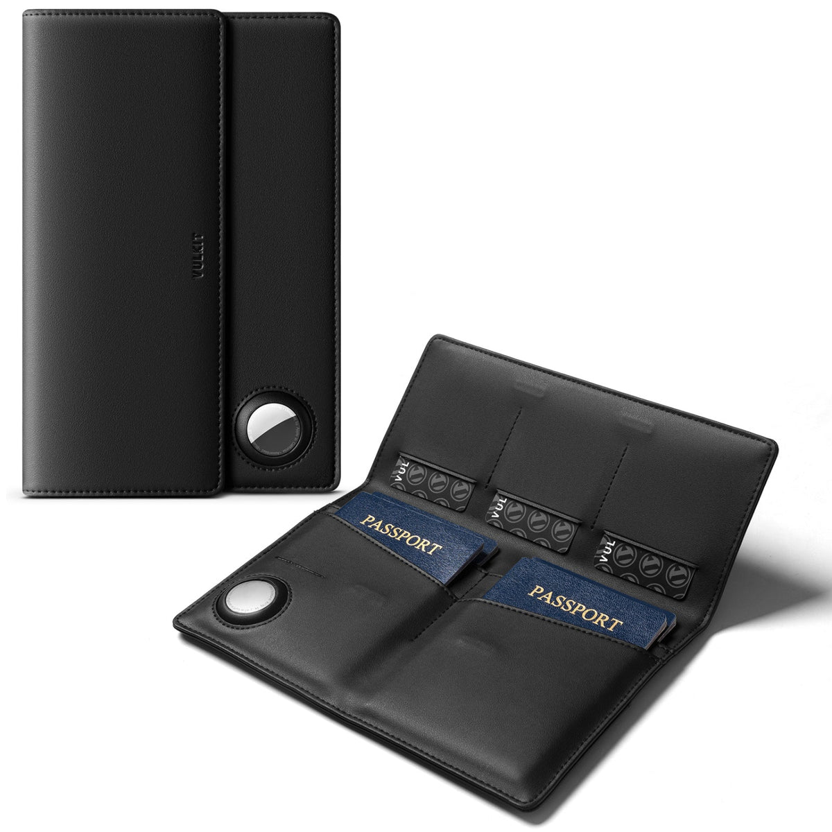 VPW116-Compact Family Travel Document Holder (AirTag Compatible + RFID ...