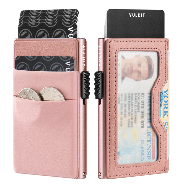 VC306- Elastic Cloth Slot & Leather Visible Window For Cash, Coins, an ...