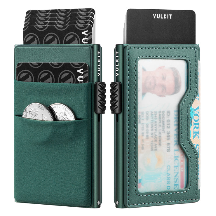 VC306- Elastic Cloth Slot & Leather Visible Window For Cash, Coins, an ...